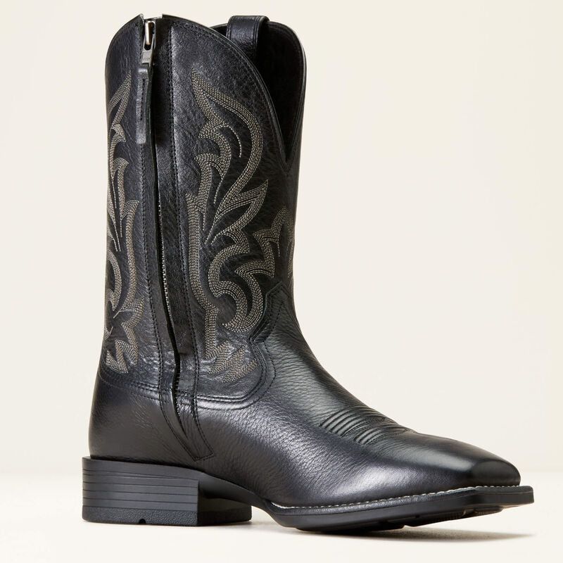 Ariat Men's Slim Zip Ultra Black Cowboy Boot