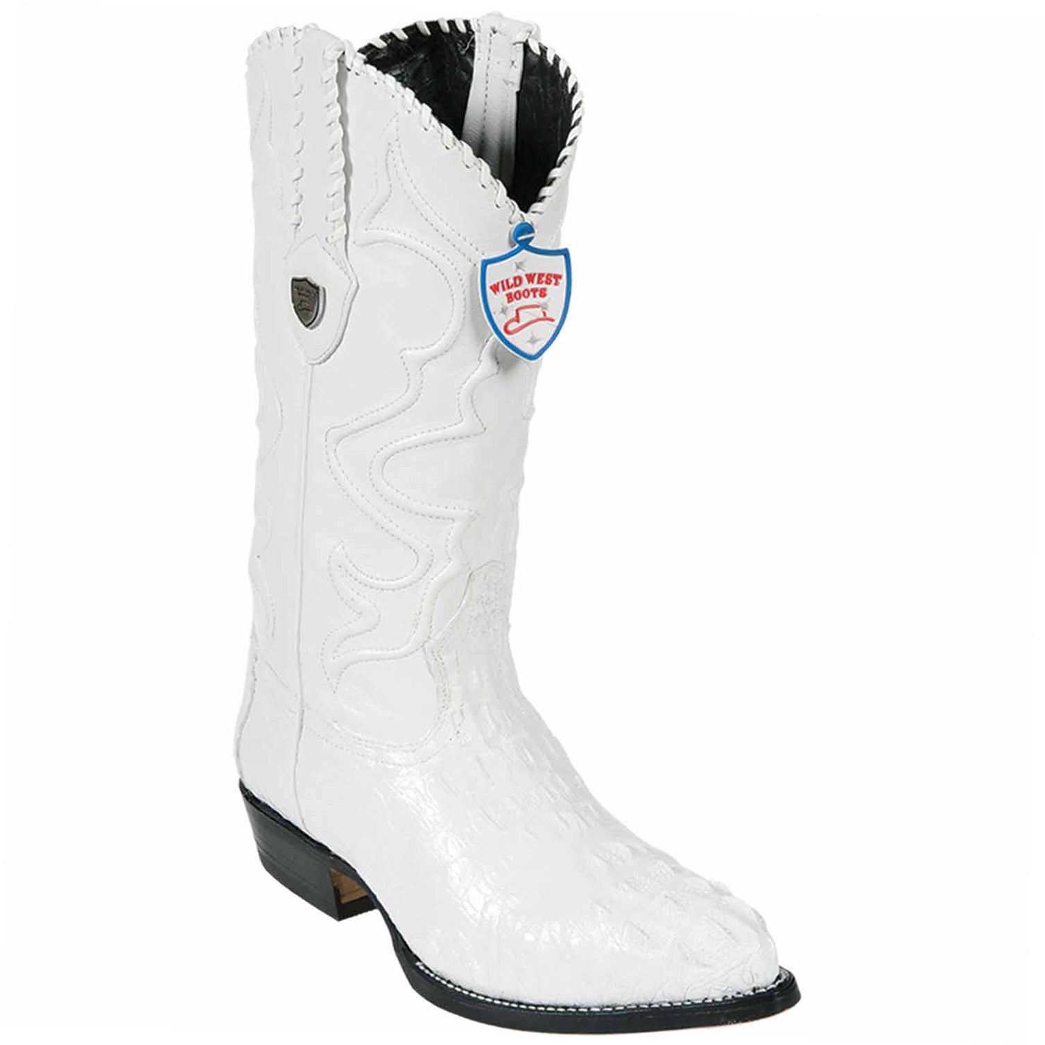 White Caiman Boots J-Toe | Wild West Boots