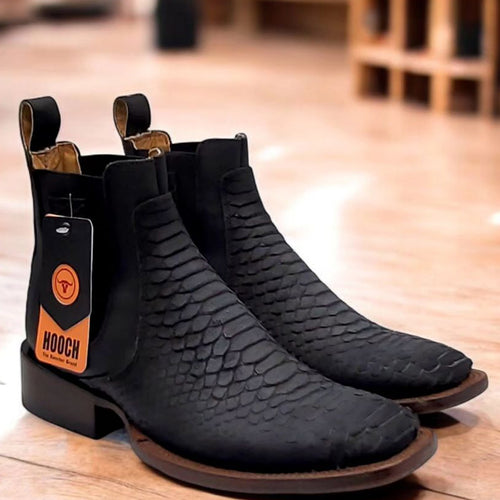 Python Print Short Cowboy Boots | Hooch Boots