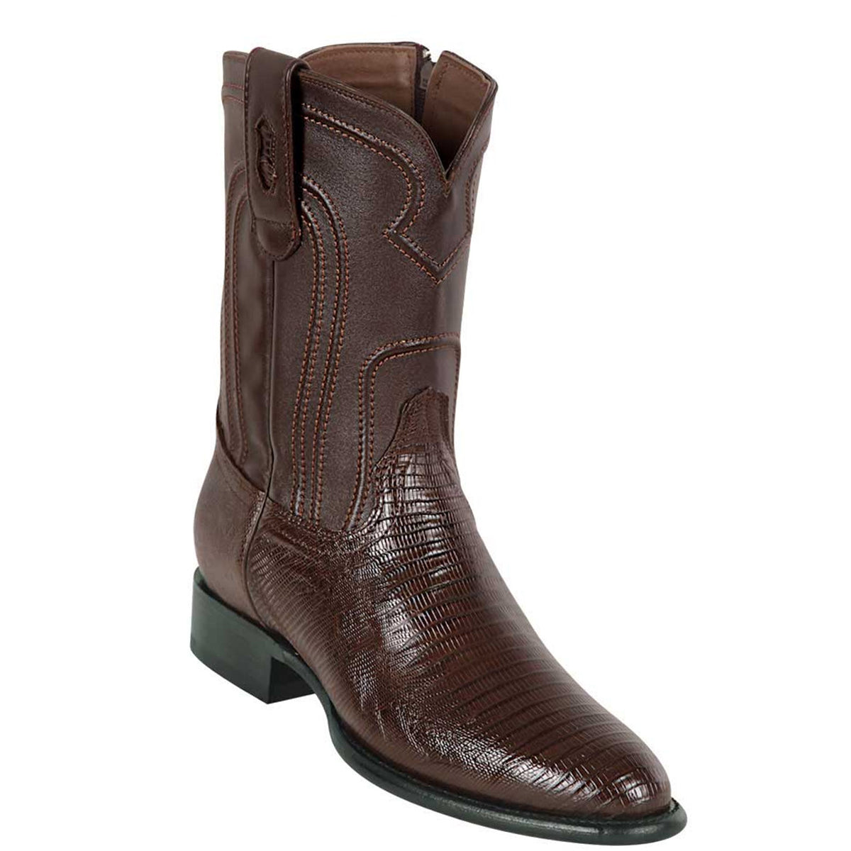 Los Altos Brown Roper Lizard Boots