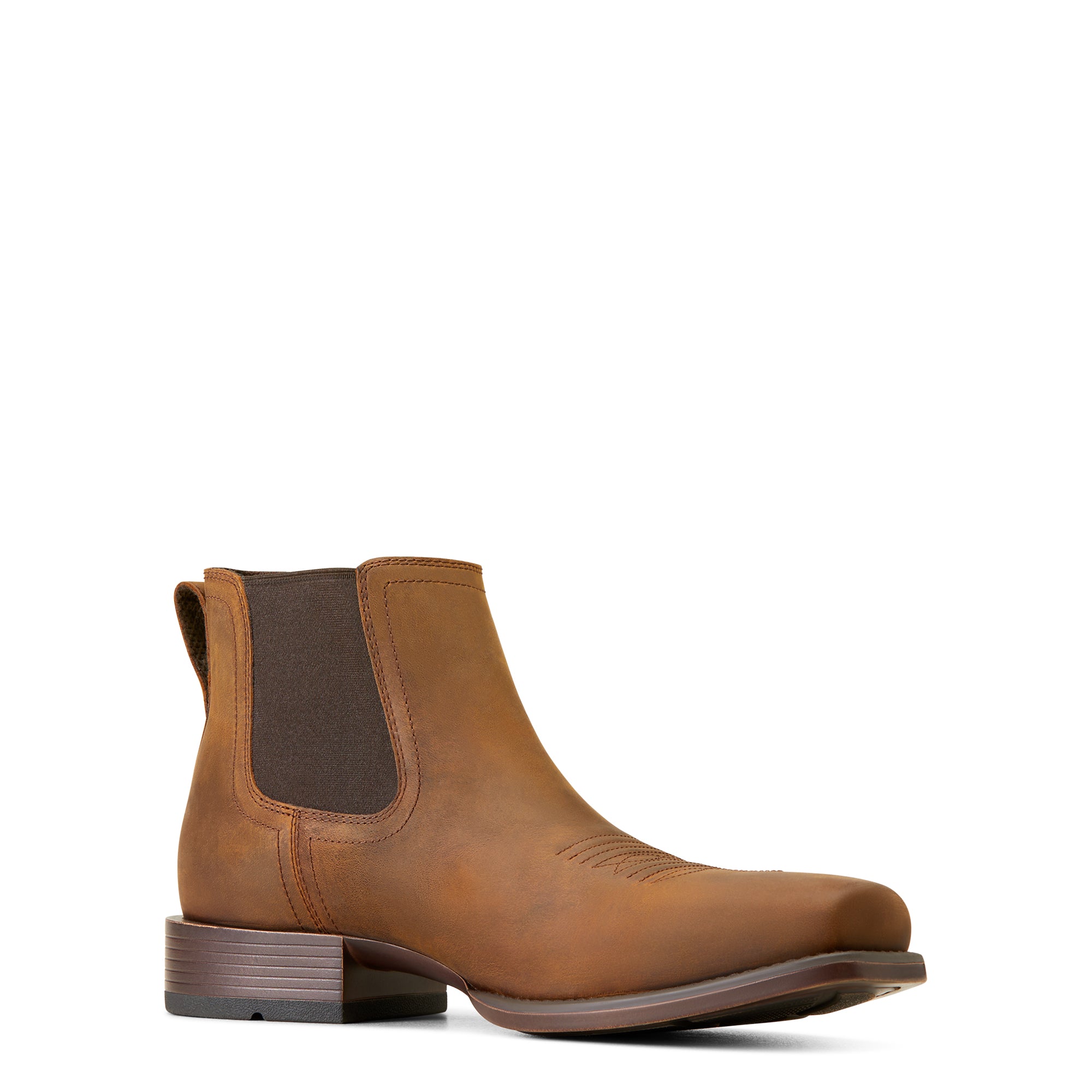 Ariat Boots Square Toe Distressed Tan Booker Ultra