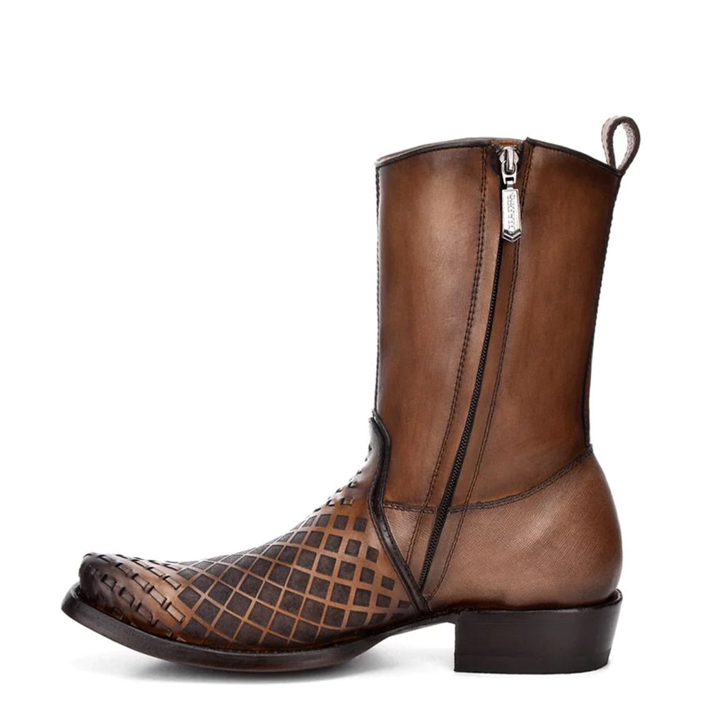 Men's Cuadra Boot Maple Woven: Timeless Style in Every Step Square Toe