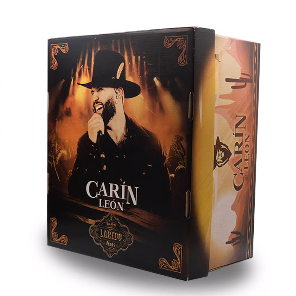 Carin Leon Hat 5" High Crown Black: Official Brand