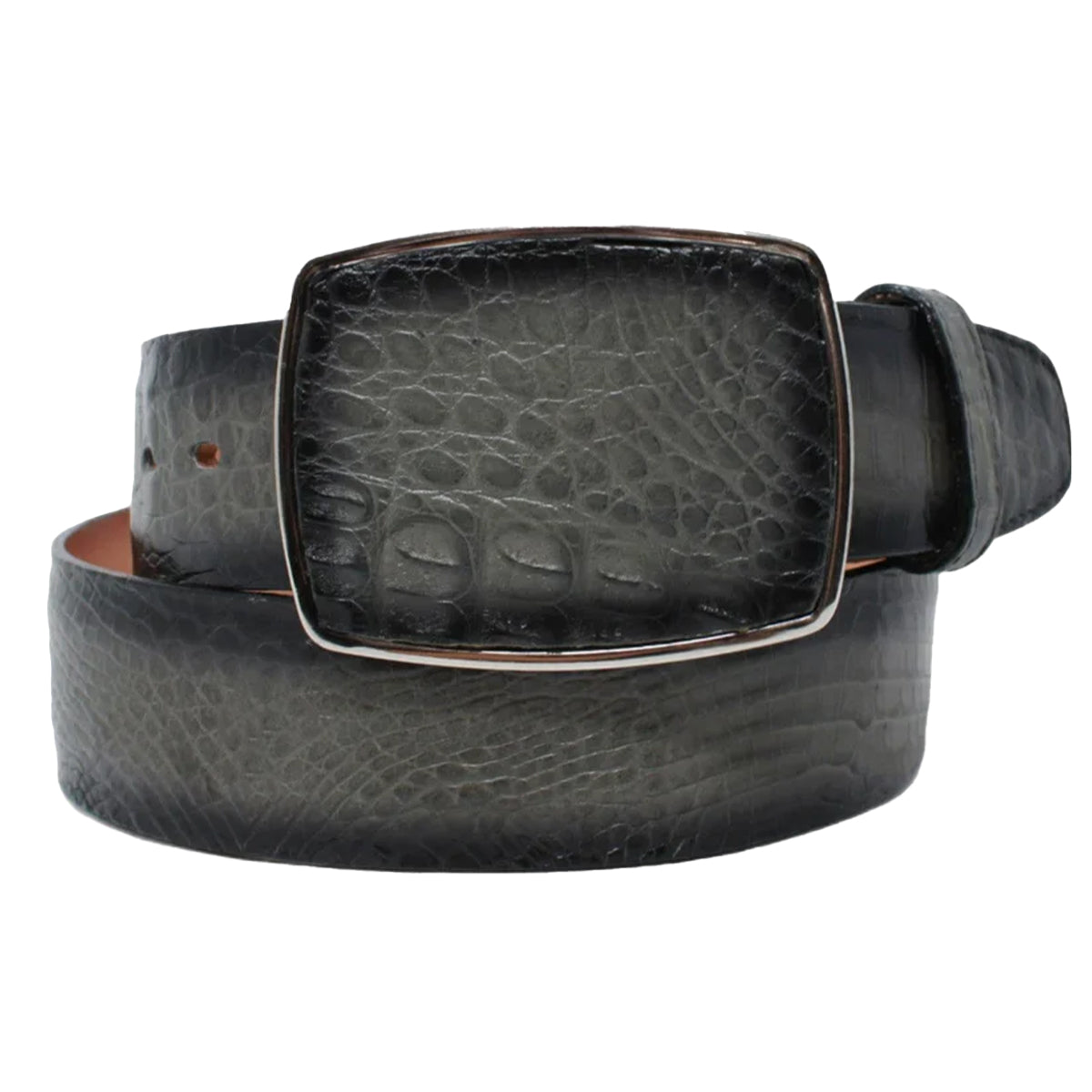 Grey Caiman Belt | Authentic