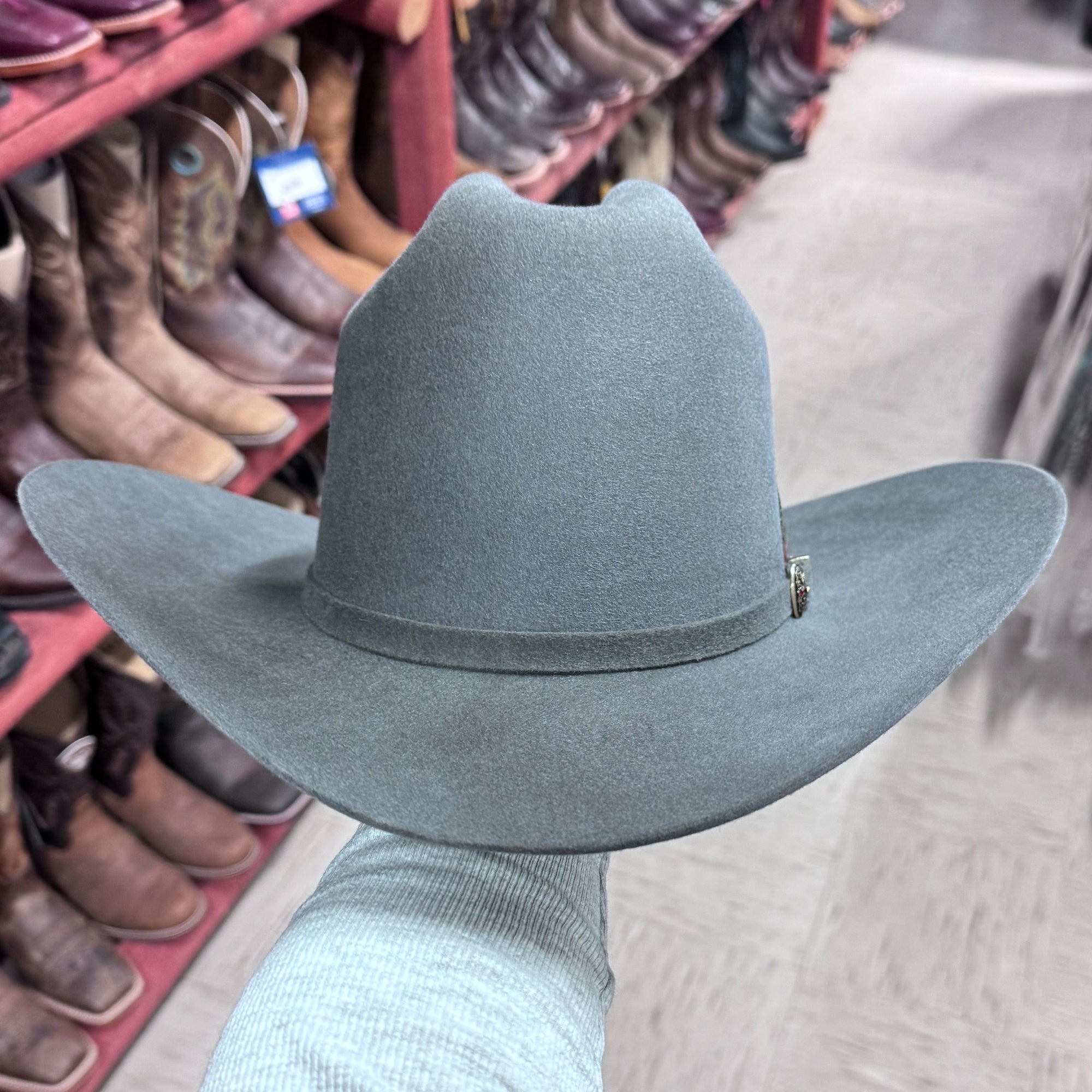 Grey Felt Cowboy Hat | Abolengo Hats