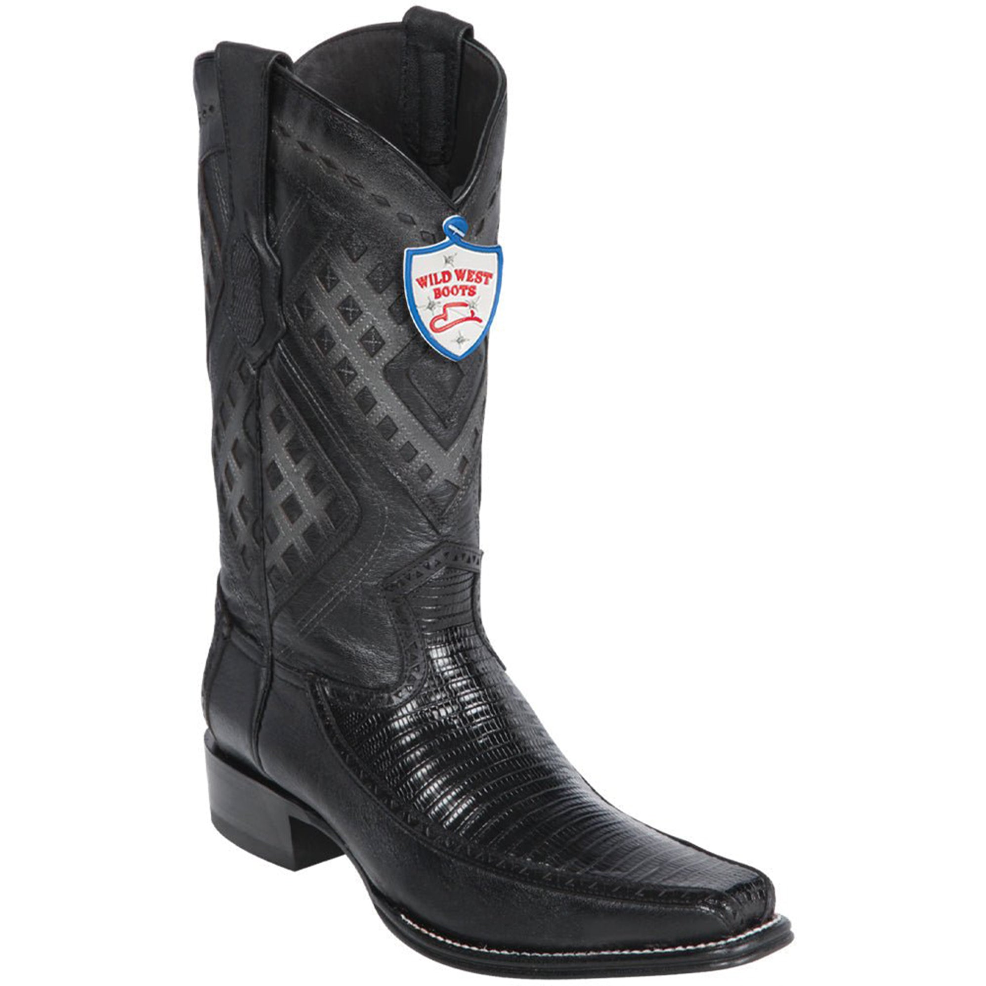Lizard European Square Toe Western Boot | Wild West Boots