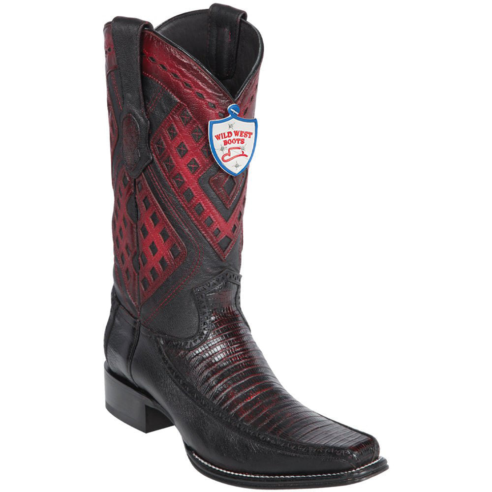 Lizard European Western Boot | Wild West Boots Narrow Square Toe