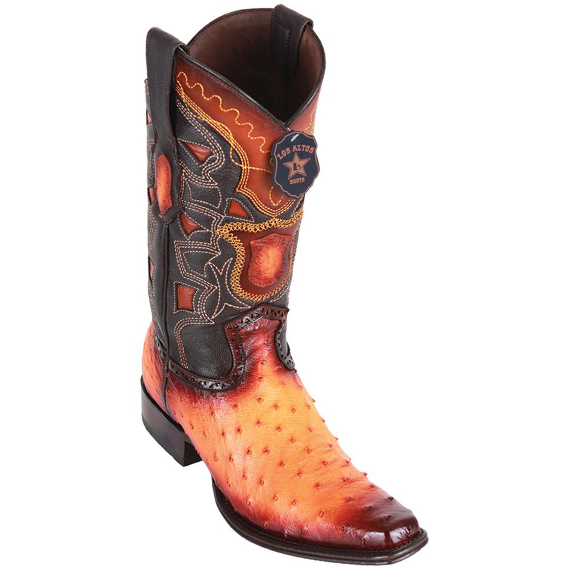 Mens Buttercup Ostrich Boots - European Toe