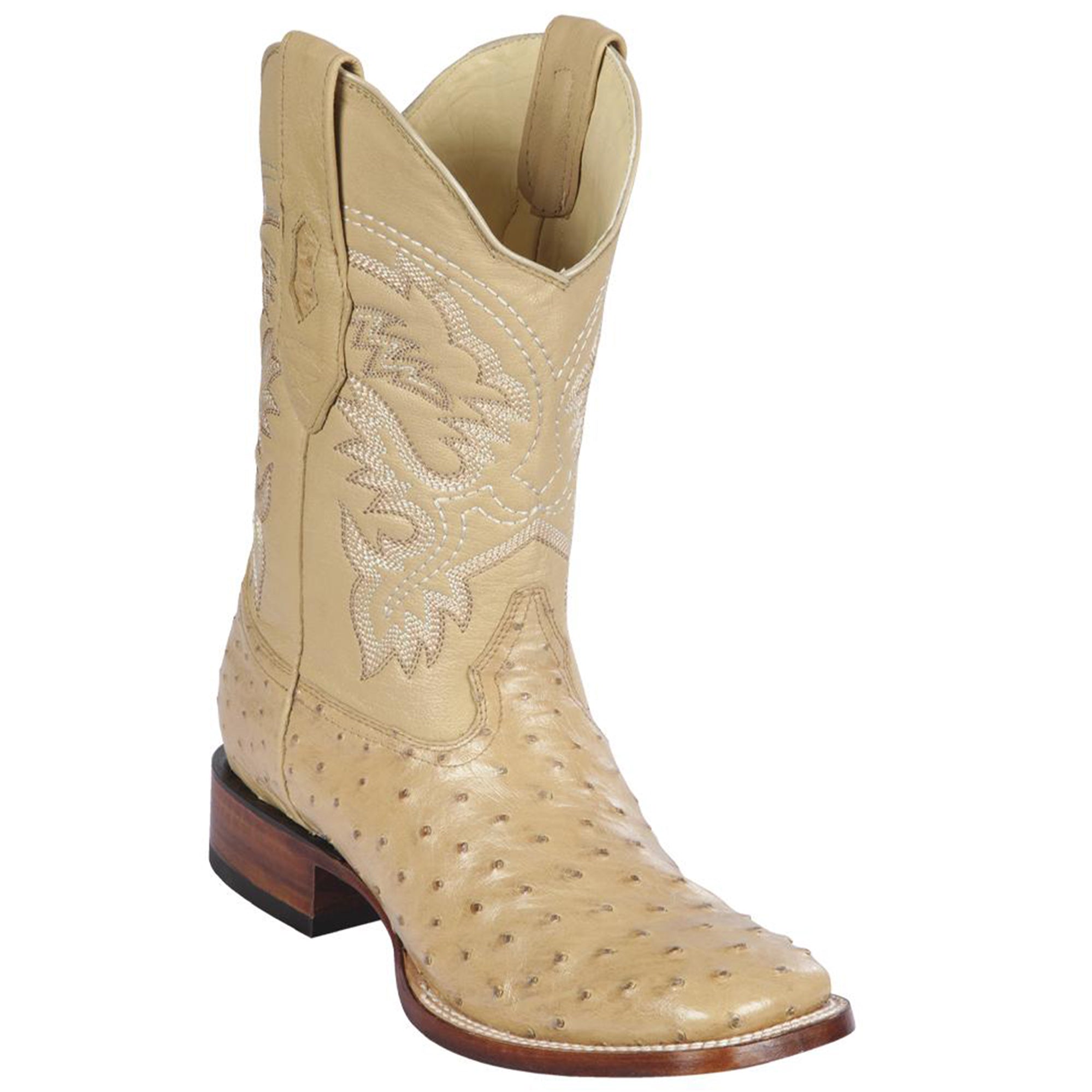 Ostrich Square Toe Cowboy Boots Oryx | Los Altos Boots