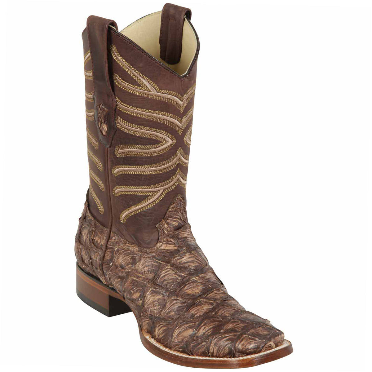Brown Pirarucu Boots | Los Altos Boots
