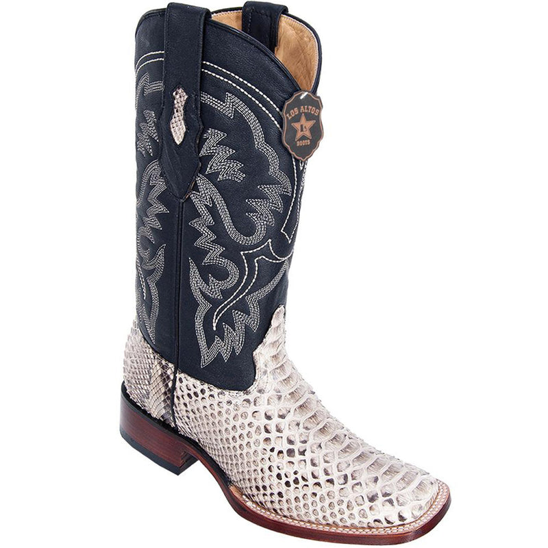 Los Altos Boots - Python Square Toe Snakeskin Boots – VAQUERO BOOTS