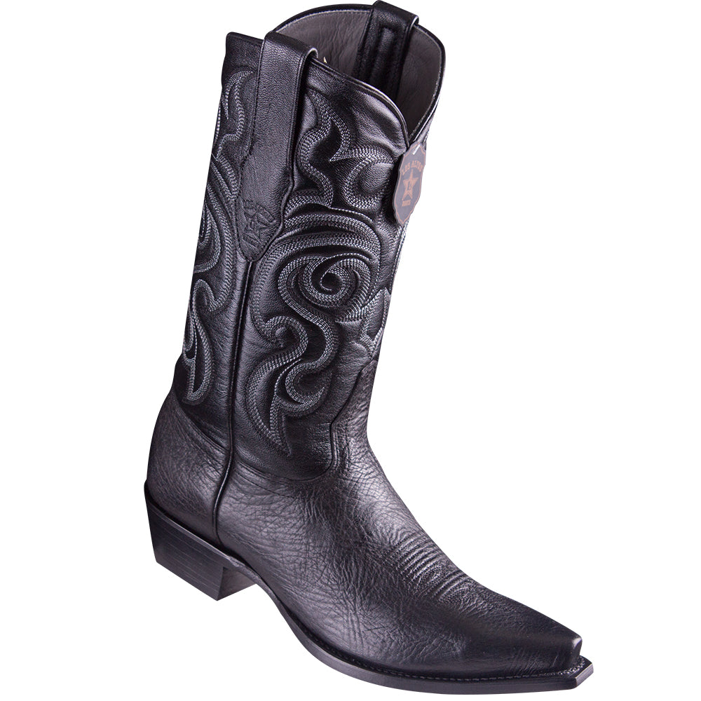 Black Bull Shoulder Cowboy Boots | Los Altos Boots